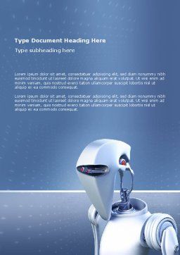 Robot Word Template 02958 | PoweredTemplate.com