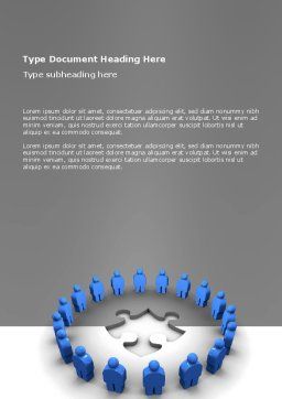 Plantilla de Word - circulo | 02994 | PoweredTemplate.com