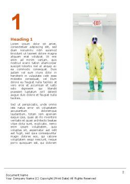 Chemical Contamination Word Template 03038 | PoweredTemplate.com