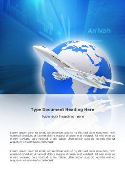 Airway Word Template 03079 | PoweredTemplate.com