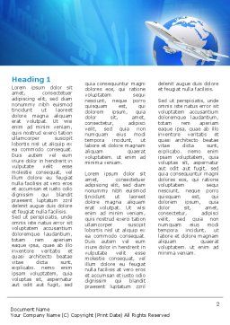 Airway Word Template 03079 | PoweredTemplate.com