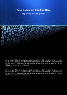 Computer Word Template 03128 | PoweredTemplate.com