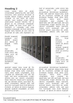 Server Room Word Template 03161 | PoweredTemplate.com