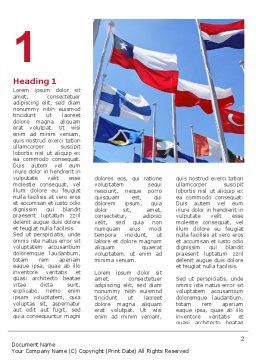 United Nations Word Template 03169 | PoweredTemplate.com