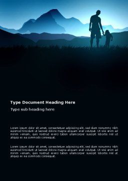 Starting Point Word Template 03429 | PoweredTemplate.com