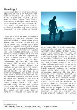 Starting Point Word Template 03429 | PoweredTemplate.com