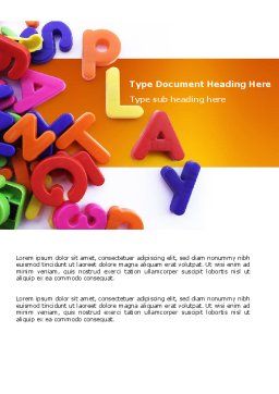 Word Play Word Template 03592 | PoweredTemplate.com