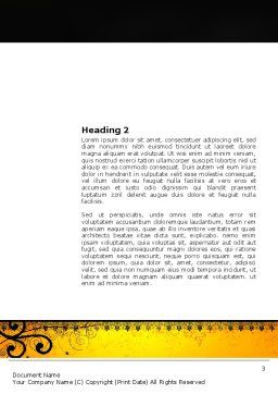 Plantilla de Word - panel decorado | 03625 | PoweredTemplate.com