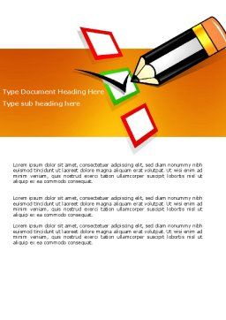 Modello Word - Questionario | 03627 | PoweredTemplate.com