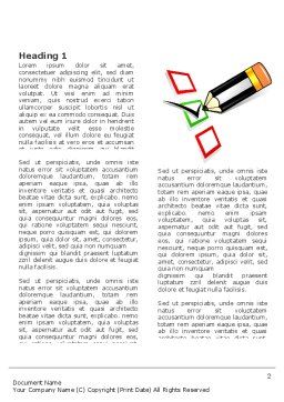 Modello Word - Questionario | 03627 | PoweredTemplate.com