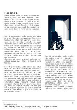 Wheelchair Word Template 03665 | PoweredTemplate.com