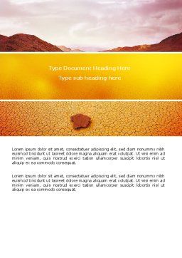 Deserted Word Template 03684 | PoweredTemplate.com