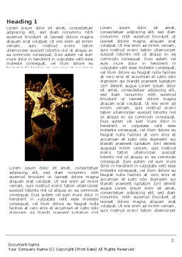 Gold Star Word Template 03748 | PoweredTemplate.com