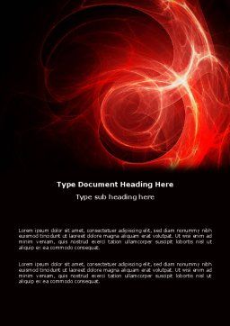 Red Fantasy Word Template 03749 | PoweredTemplate.com