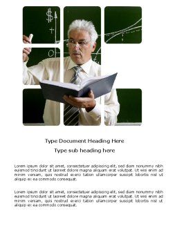 Lecturer Word Template 03774 | PoweredTemplate.com