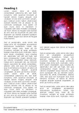 Nebula Word Template 03996 | PoweredTemplate.com