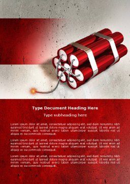 Dynamite Word Template 04287 | PoweredTemplate.com