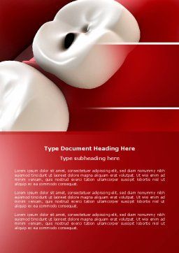 Caries Word Template 04322 | PoweredTemplate.com