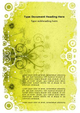 Cool Theme Word Template 04435 | PoweredTemplate.com