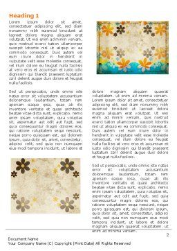 Pastel Floral Theme Word Template 04469 | PoweredTemplate.com