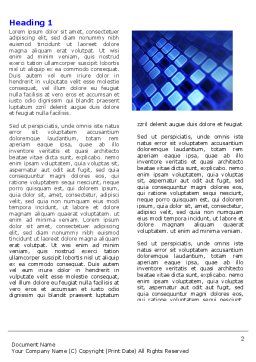 Plantilla de Word - panel digital | 04613 | PoweredTemplate.com