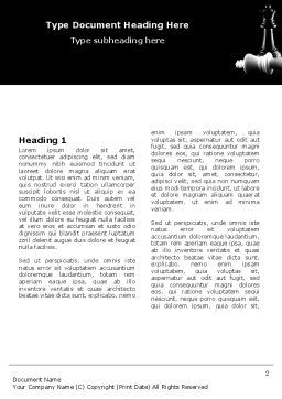 Checkmate Word Template 04754 | PoweredTemplate.com