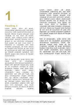 Thomas Edison Word Template 04802 | PoweredTemplate.com