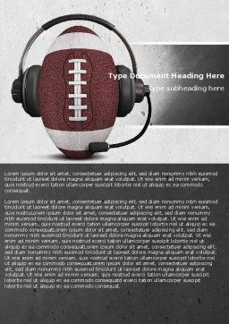 Sports Announcer Word Template 04870 | PoweredTemplate.com
