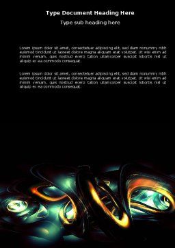 Fantastic Dark Word Template 04926 | PoweredTemplate.com