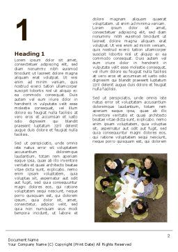 Round Table Meeting Word Template 05099 | PoweredTemplate.com