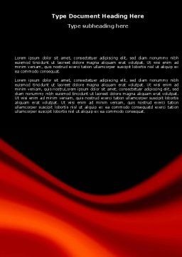 Red Wave Word Template 05366 | PoweredTemplate.com