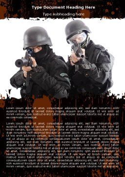 SWAT Word Template 05404 | PoweredTemplate.com