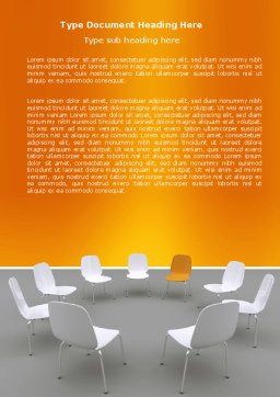 Group Discussion Word Template 05569 | PoweredTemplate.com