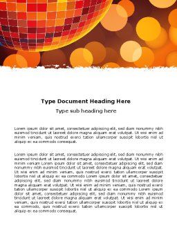 Disco Word Template 05635 | PoweredTemplate.com