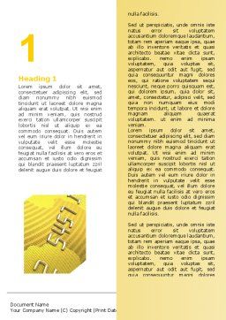 Bank Credit Card Word Template 05643 | PoweredTemplate.com