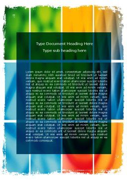 Plantilla de Word - colores multiscreen collage | 05674 ...