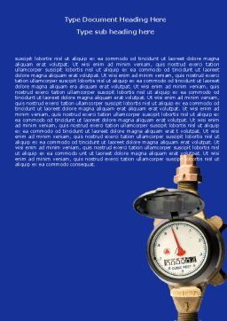 Water Meter Word Template 05692 | PoweredTemplate.com
