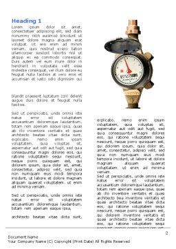 Water Meter Word Template 05692 | PoweredTemplate.com