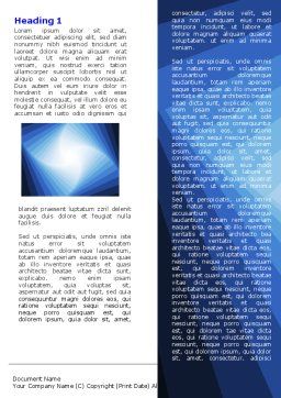 Dimension Word Template 05698 | PoweredTemplate.com