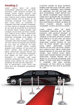Limousine Word Template 05720 | PoweredTemplate.com