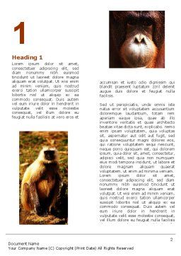 Primates Word Template 05820 | PoweredTemplate.com