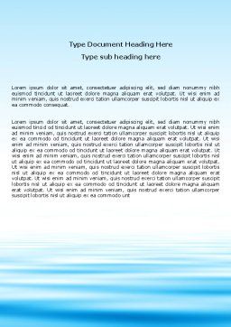 Blue Surface Word Template 05885 | PoweredTemplate.com