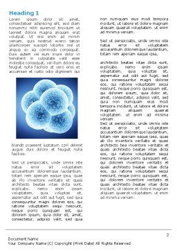 Cell Division Word Template 05948 | PoweredTemplate.com