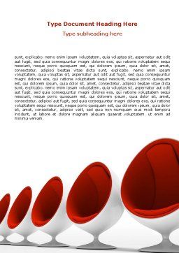 Modern Design Word Template 06117 | PoweredTemplate.com