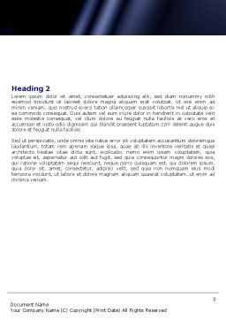 Modern Computer Design Word Template 06223 | PoweredTemplate.com