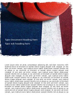 Basketball Ball Word Template 06326 | PoweredTemplate.com