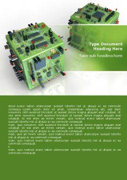 Hardware Word Template 06474 | PoweredTemplate.com