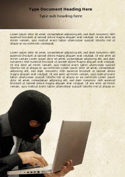 Hacking Word Template 06485 | PoweredTemplate.com