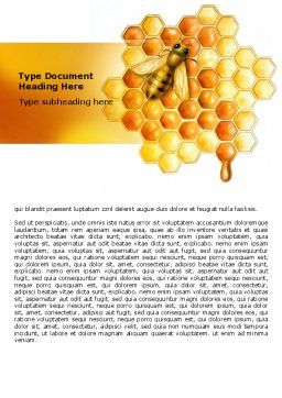 Beehive Word Template 06490 | PoweredTemplate.com