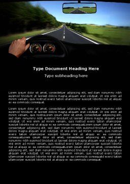 High Speed Driving Word Template 06591 | PoweredTemplate.com